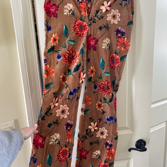 Oilily | Pants & Jumpsuits | Oilily Flower Power Pants Brown Wide Leg ...